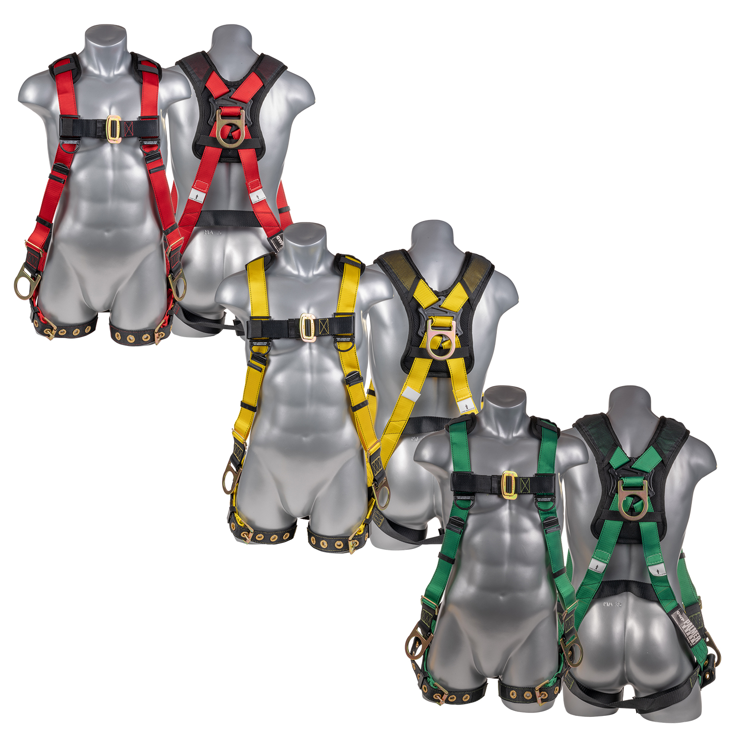 Palmer Safety Full Body Harness With 3 D-Rings | Plank Supply LLC.